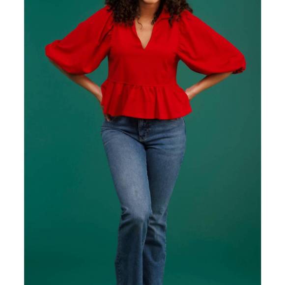 Smith & Quinn | Tops | New Smith Quinn Wren Top In Red | Poshmark
